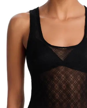 Aqua Textured Knit Tank