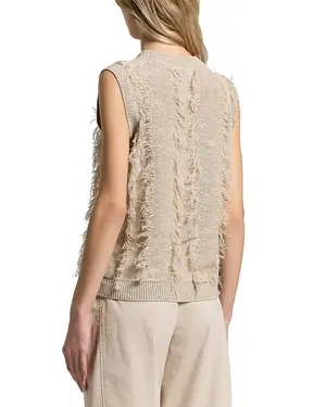 Peserico Fringe Trim Knitted Top
