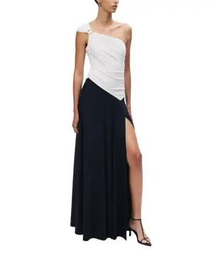 NOCTURNE One-shoulder Maxi Dress - Multi-colored