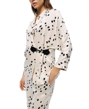 NOCTURNE Printed Wrap Jacket