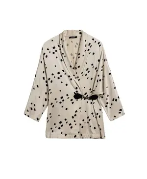 NOCTURNE Printed Wrap Jacket