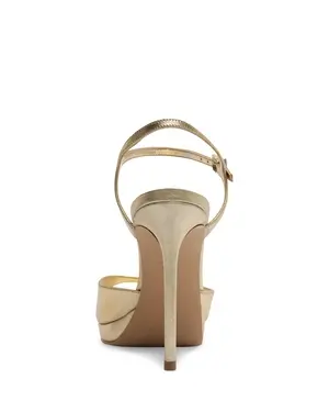 Schutz Scarlett Platform Sandals - Platina