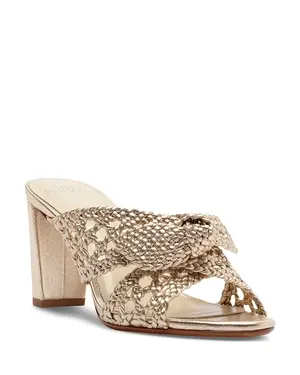 ALEXANDRE BIRMAN Belinda Leather Slide Sandals