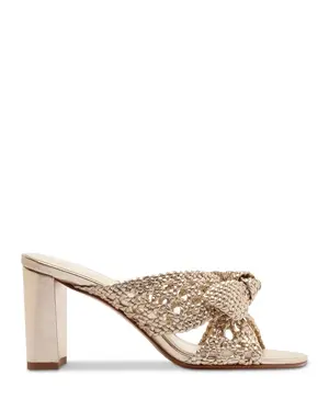 ALEXANDRE BIRMAN Belinda Leather Slide Sandals