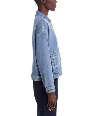 Eileen Fisher Cotton Stretch Denim Jacket