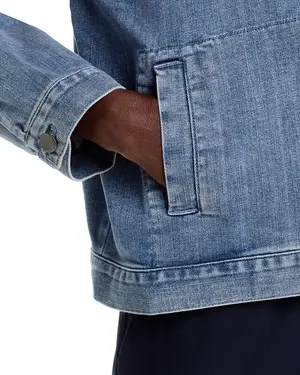 Eileen Fisher Cotton Stretch Denim Jacket