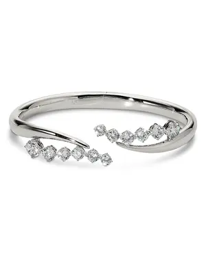 Nadri Phenom Bypass Bracelet - Rhodium