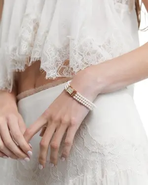 Nadri Madrid Triple Strand Pearl Bracelet