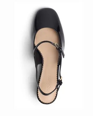 Cinq À Sept Diana Patent Mary Jane Slingback Pumps - Black