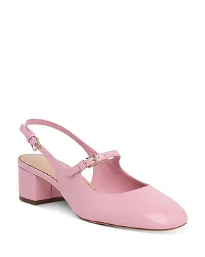 Cinq À Sept Diana Patent Mary Jane Slingback Pumps - Pink Nectar