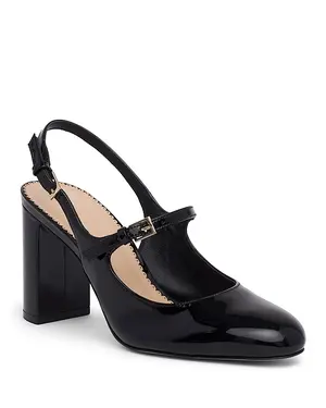 Cinq À Sept Lola Patent Mary Jane Slingback Pumps - Black