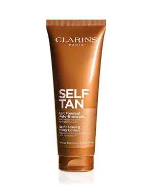 Clarins Self Tanning Milky Lotion For Face & Body 4.5 Oz - No Color