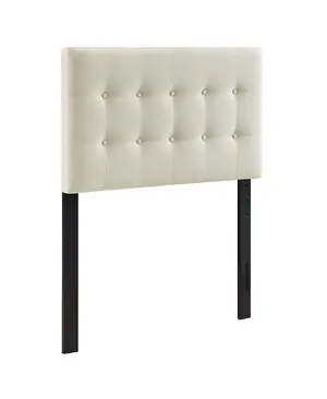 MODWAY Emily Upholstered Fabric Headboard - Ivory