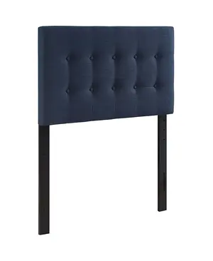 MODWAY Emily Upholstered Fabric Headboard Navy