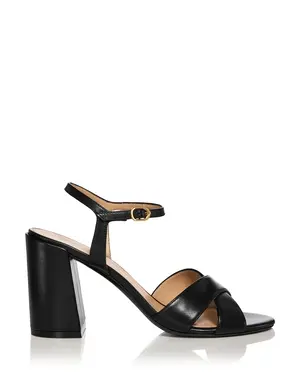 STUART WEITZMAN Alyssa 85 Block Heel Sandals - Black