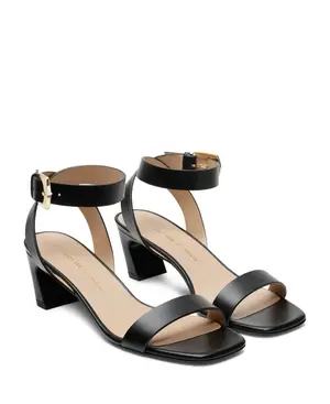 STUART WEITZMAN Sai 50 Sandals - Black
