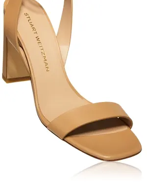 STUART WEITZMAN Sai 85 Sandals - Adobe