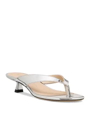 STUART WEITZMAN Rio Sleek 35 Sandals Silver