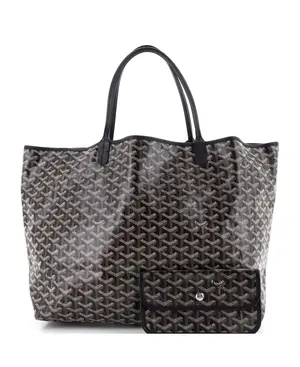 Goyard Gm Saint Louis Tote Coated Canvas - Black