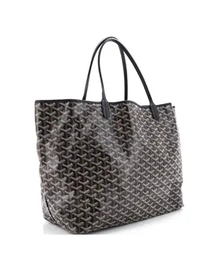 Goyard Gm Saint Louis Tote Coated Canvas - Black