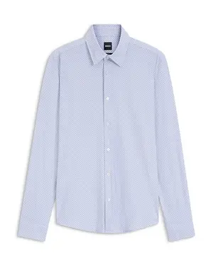 BOSS Roan Kent Collar Slim Fit Button Down Shirt - Light Pastel Purple