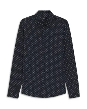 BOSS P-roan Kent Slim Fit Button Down Shirt