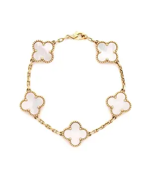 VAN CLEEF & ARPELS Vintage Alhambra 5 Motifs Bracelet - Yellow