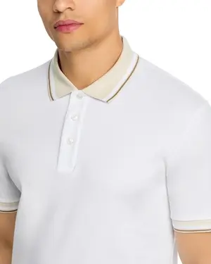 BOSS Parlay Cotton Polo Shirt - White