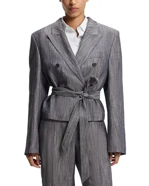 BOSS Jelsia Blazer - Charcoal Sharkskin