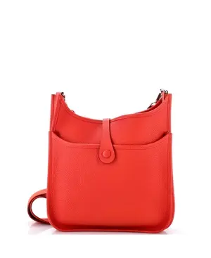 Hermès Pm Evelyne Gen Iii Clemence Bag - Red
