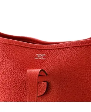 Hermès Pm Evelyne Gen Iii Clemence Bag - Red