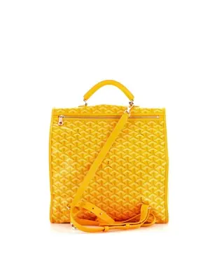 GOYARD Saint Leger Briefcase Backpack Coated Canvas