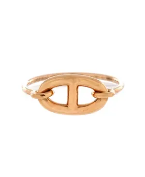 HERMES Small Ronde Ring 18k Rose Gold