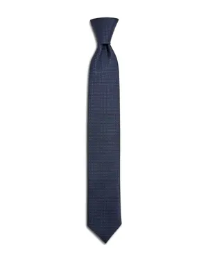 BOSS Skinny Grid Tie - Dark Blue