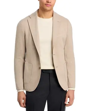BOSS Hanry Slim Fit Sport Coat With Removable Hood - Oatmeal