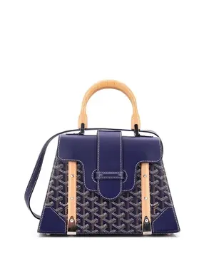 Goyard Pm Saigon Top Handle Bag - Blue