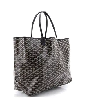 Goyard Gm Saint Louis Tote Coated Canvas - Black