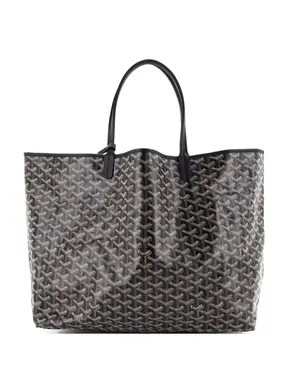 Goyard Gm Saint Louis Tote Coated Canvas - Black