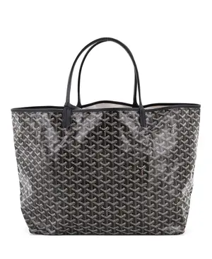 Goyard Gm Saint Louis Tote Coated Canvas - Black
