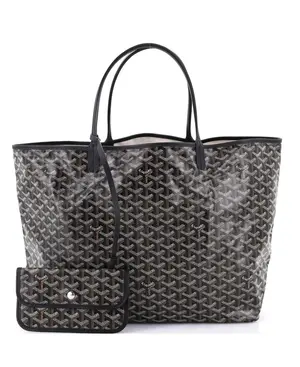 Goyard Gm Saint Louis Tote Coated Canvas - Black