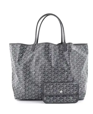 Goyard Gm Saint Louis Tote Coated Canvas - Gray