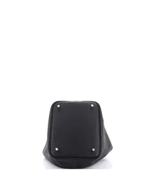 Hermès Mm Picotin Lock Bag Clemence - Black