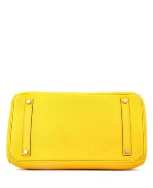 Hermès Birkin 35 Handbag Togo With Gold Hardware - Soleil