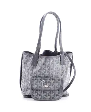 Goyard Anjou Reversible Tote Coated Canvas - Gray