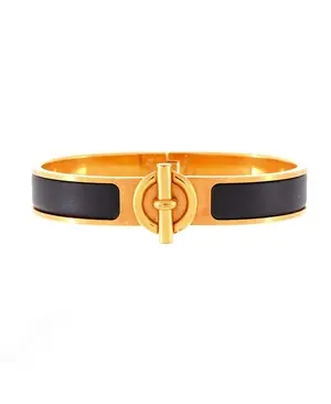 HERMES Clic Glenan Bracelet Metal And Enamel - Enamel/silver Tone