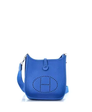 Hermès Tpm Evelyne Bag Gen Iii Maurice - Blue