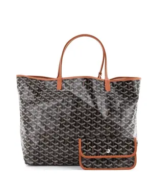 Goyard Gm Saint Louis Tote Coated Canvas - Brown