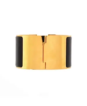 HERMES Extra Wide Clic H Bracelet Enamel