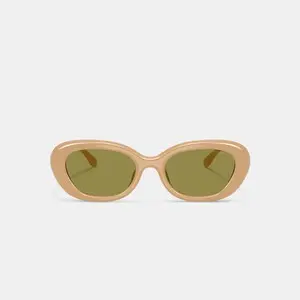 COACH C Hardware Round Sunglasses - Eggshell