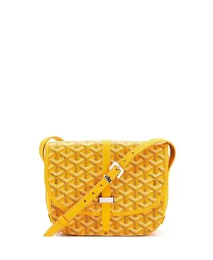 Goyard Pm Belvedere Ii Messenger Bag Coated Canvas - Yellow